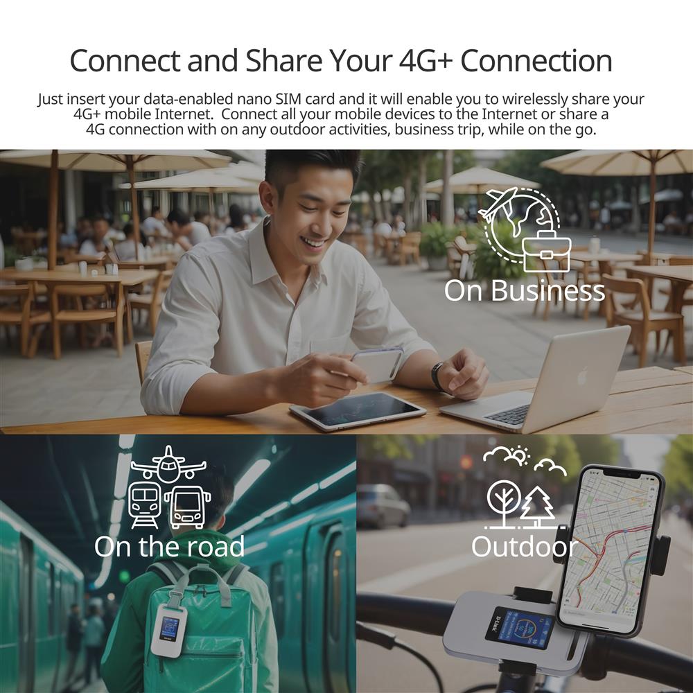 4G+ Cat6 Wi-Fi 6 Mobile Hotspot